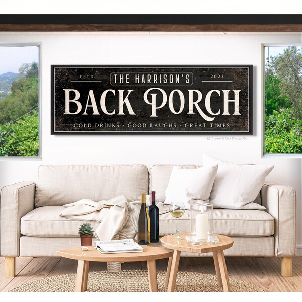 Custom Porch Sign - Etsy