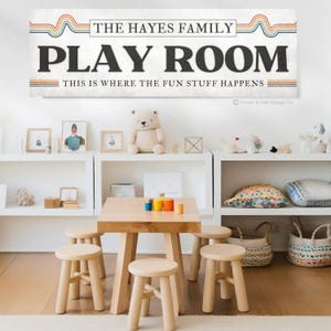 Playroom Sign Personalized Play Sign for Kids Playroom Nursery Name ...