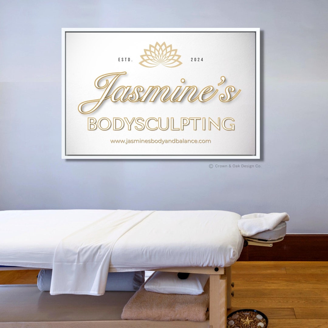 Personalized Salon Sign Spa Massage Therapy Sign Nail Salon Wall Decor ...