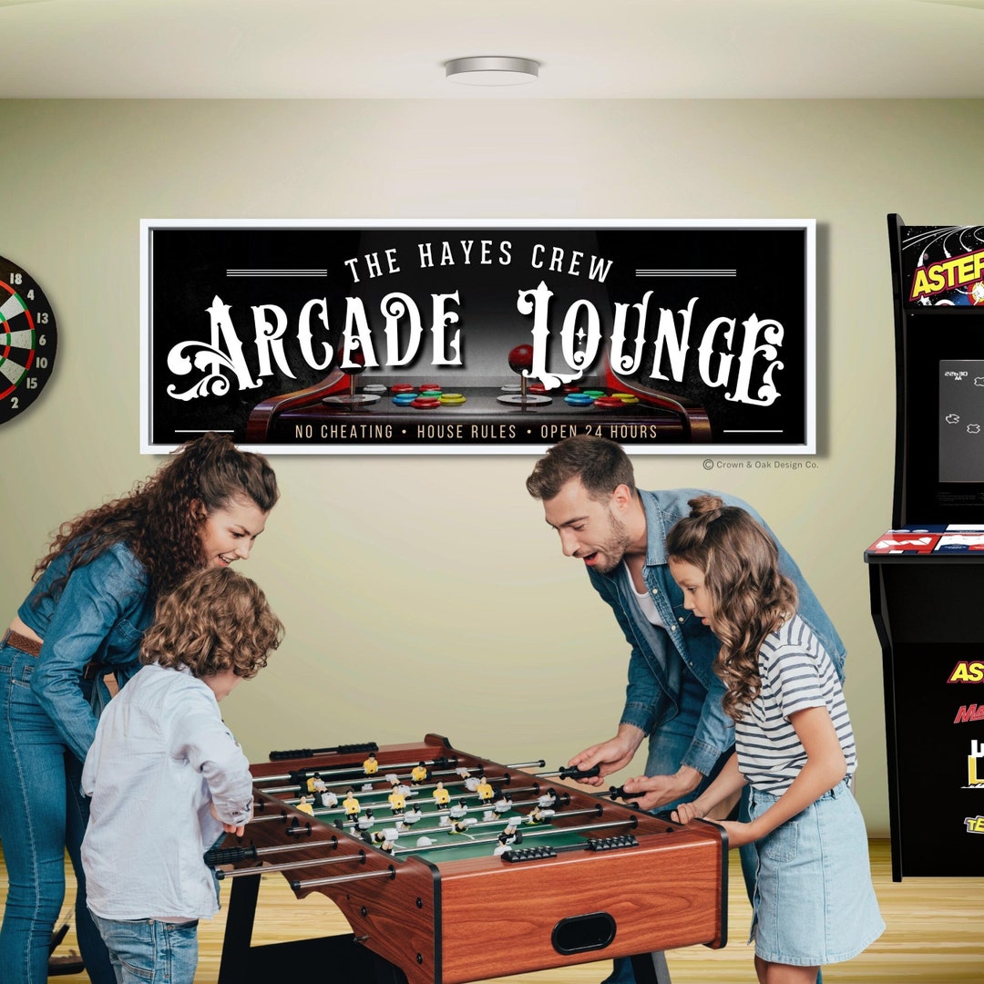 Personalized Arcade Room Sign Game Room Arcade Wall Decor Name Sign for ...