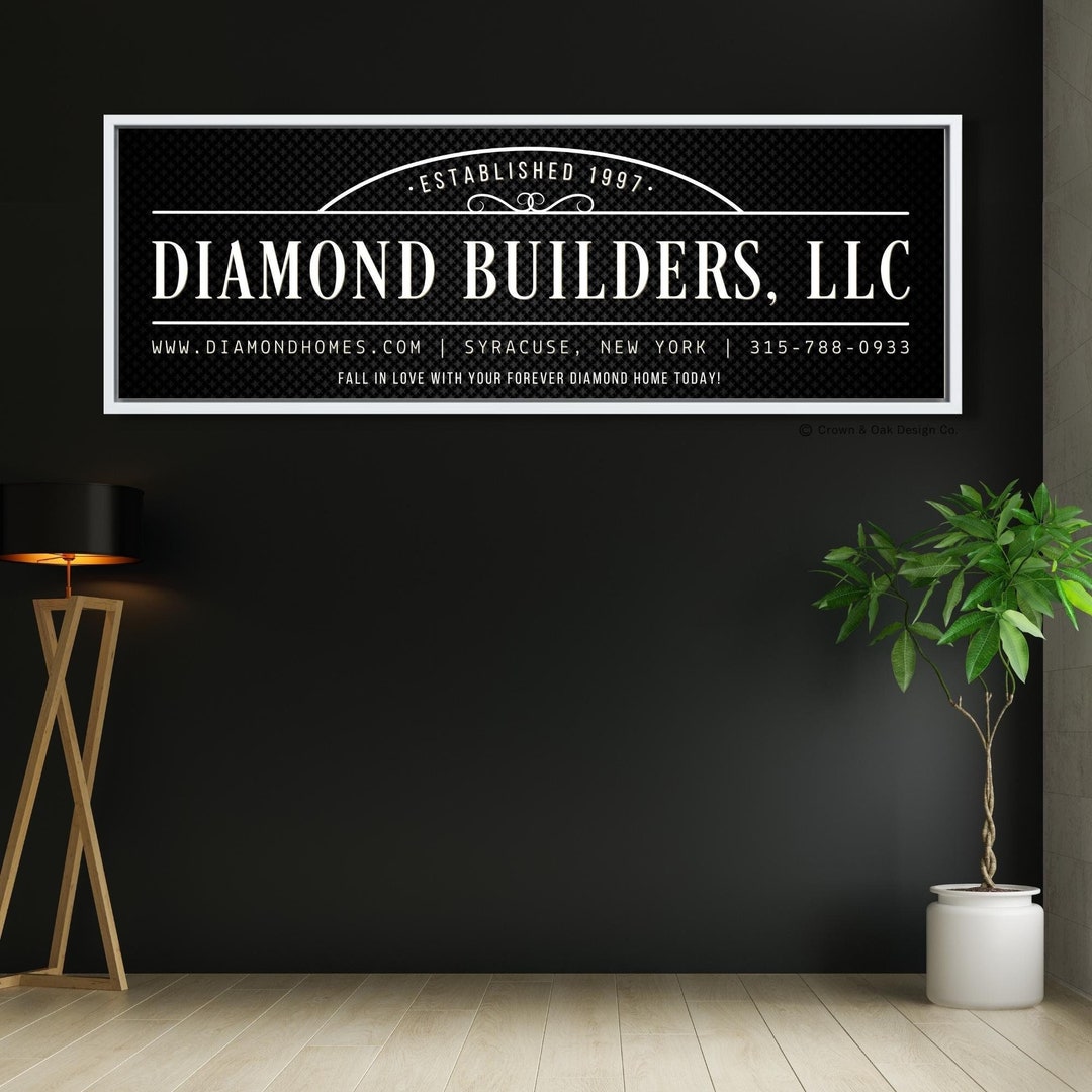 Business Sign Personalized Small Business Sign for Office Your Company ...