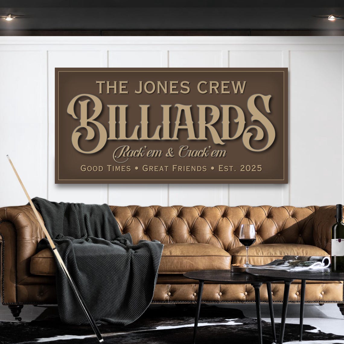 Billiards Sign, Personalized Pool Hall Wall Decor, Game Room Signs, Man ...