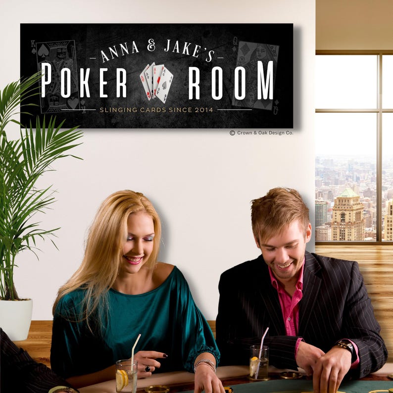 Personalized Poker Room Sign, Texas Holdem Wall Art, Game Room Signs - Etsy
