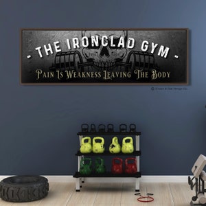 Personalized Gym Sign for Home Gym Workout Room Wall Decor ...