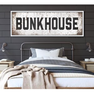 Bunkhouse Sign Welcome to the Bunk House Print Rustic Western Wall ...