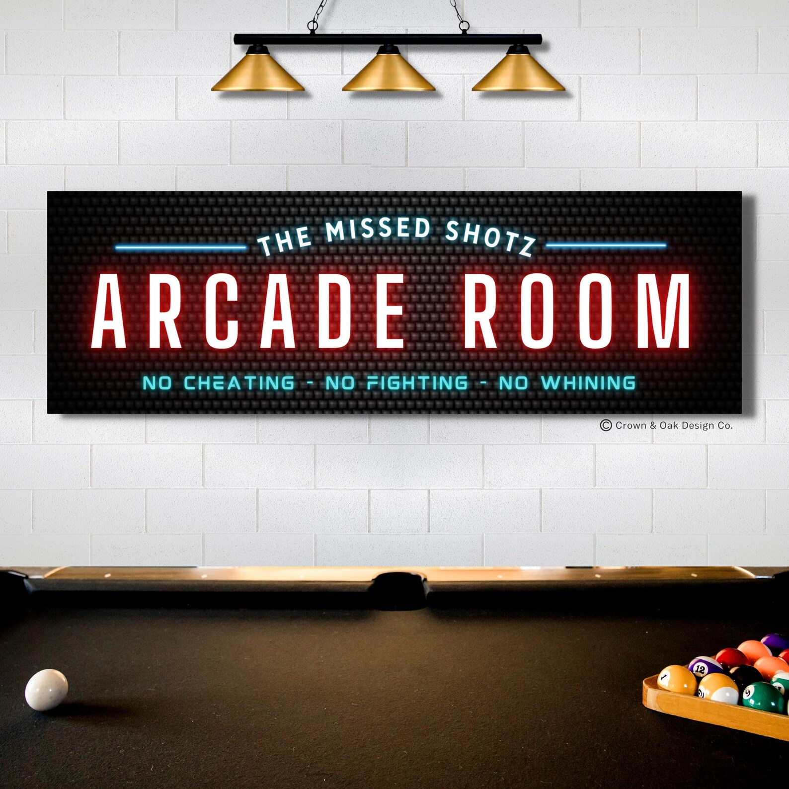 Arcade Room Sign Personalized Game Room Wall Decor Gamer Arcade Signs ...