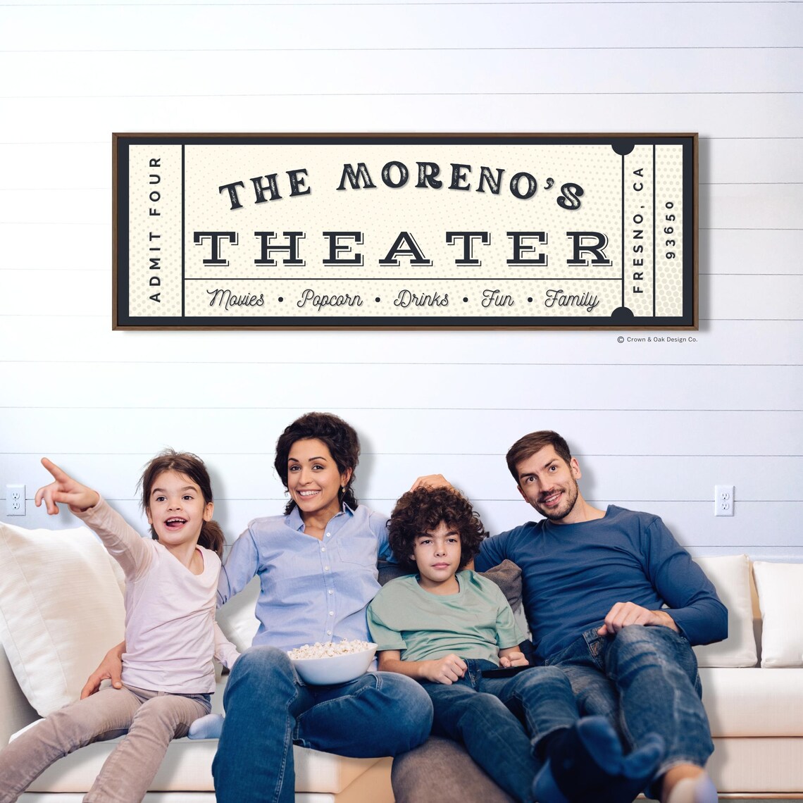 Movie Theater Sign Personalized Movie Room Sign Large Home - Etsy