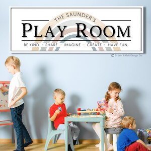 Play Room Sign for Kids Room Playroom Wall Decor Children's Wall Art ...