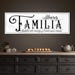 Personalized La Familia Sign, Spanish Family Name Signs, Where Life ...