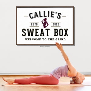 Women's Gym Sign for Home Gym Fitness Room Female Body Builder Gift ...