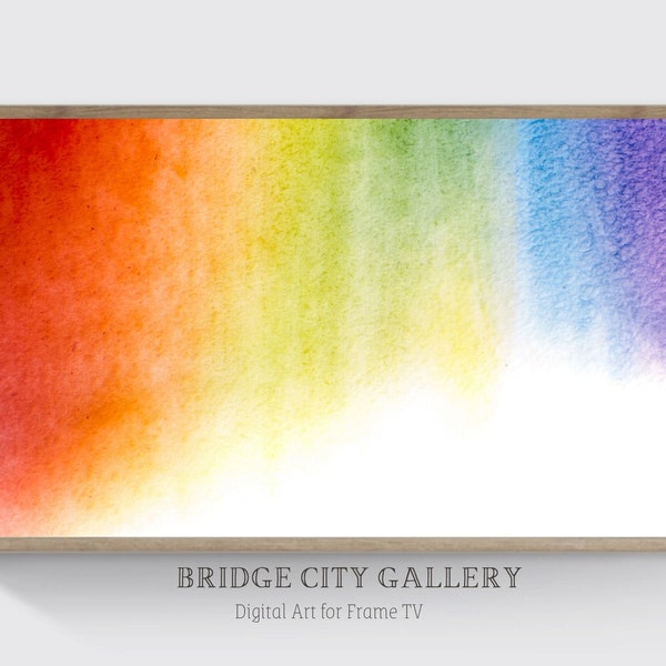 Abstract Rainbow Art - Etsy