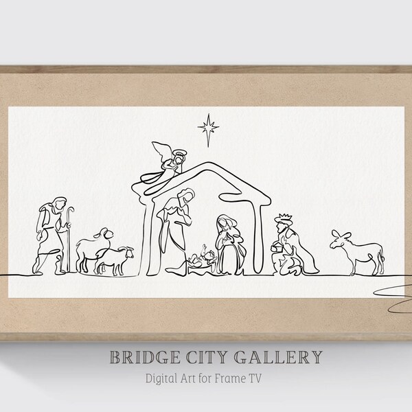 Modern Nativity - Etsy