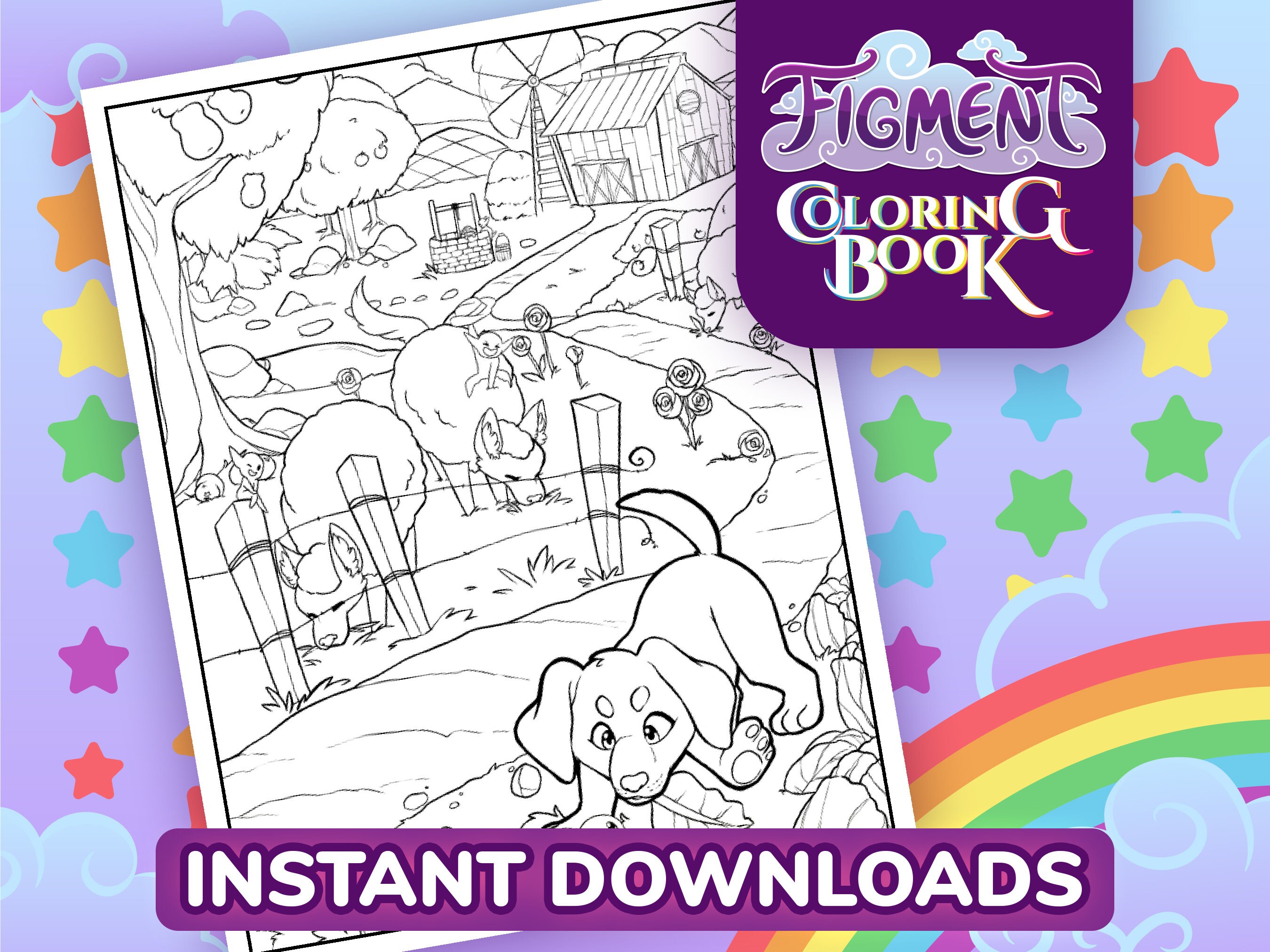 Farm Dog Coloring Pages