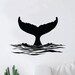 Whale Fin Wall Decal Art Sticker Vinyl Home Decor Girls Boys Dad Men ...