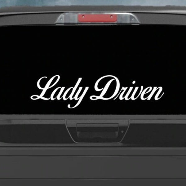 Lady Driven Windshield Decal - Etsy