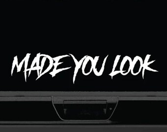 Made You Look Sticker - Etsy