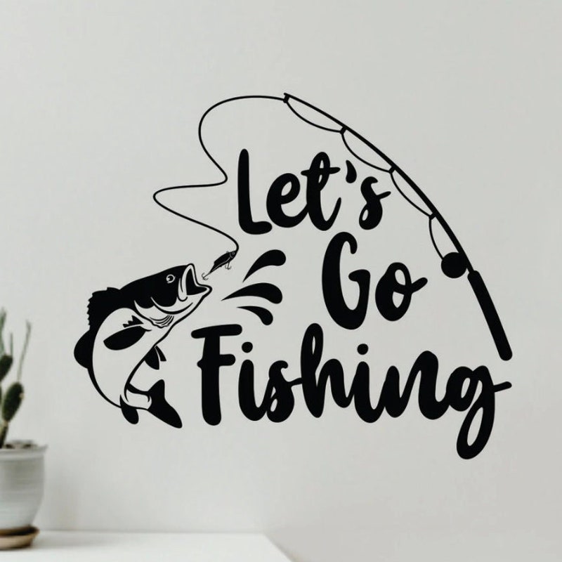 Fishing Wall Decal - Etsy