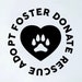 Adopt Foster Donate Rescue Quote Wall Decal Art Sticker Vinyl Home ...