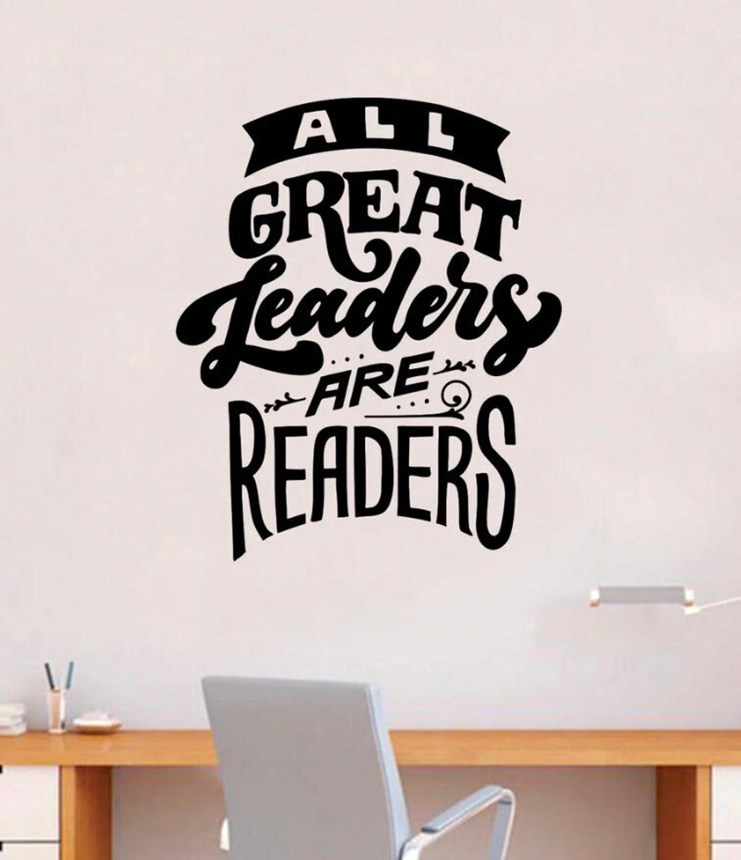 All Great Readers Are Leaders Quote Wall Decal Art Sticker Vinyl Home ...