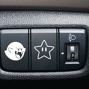 Blank Buttons Car Decal Bumper Sticker Vinyl JDM Truck Window ...