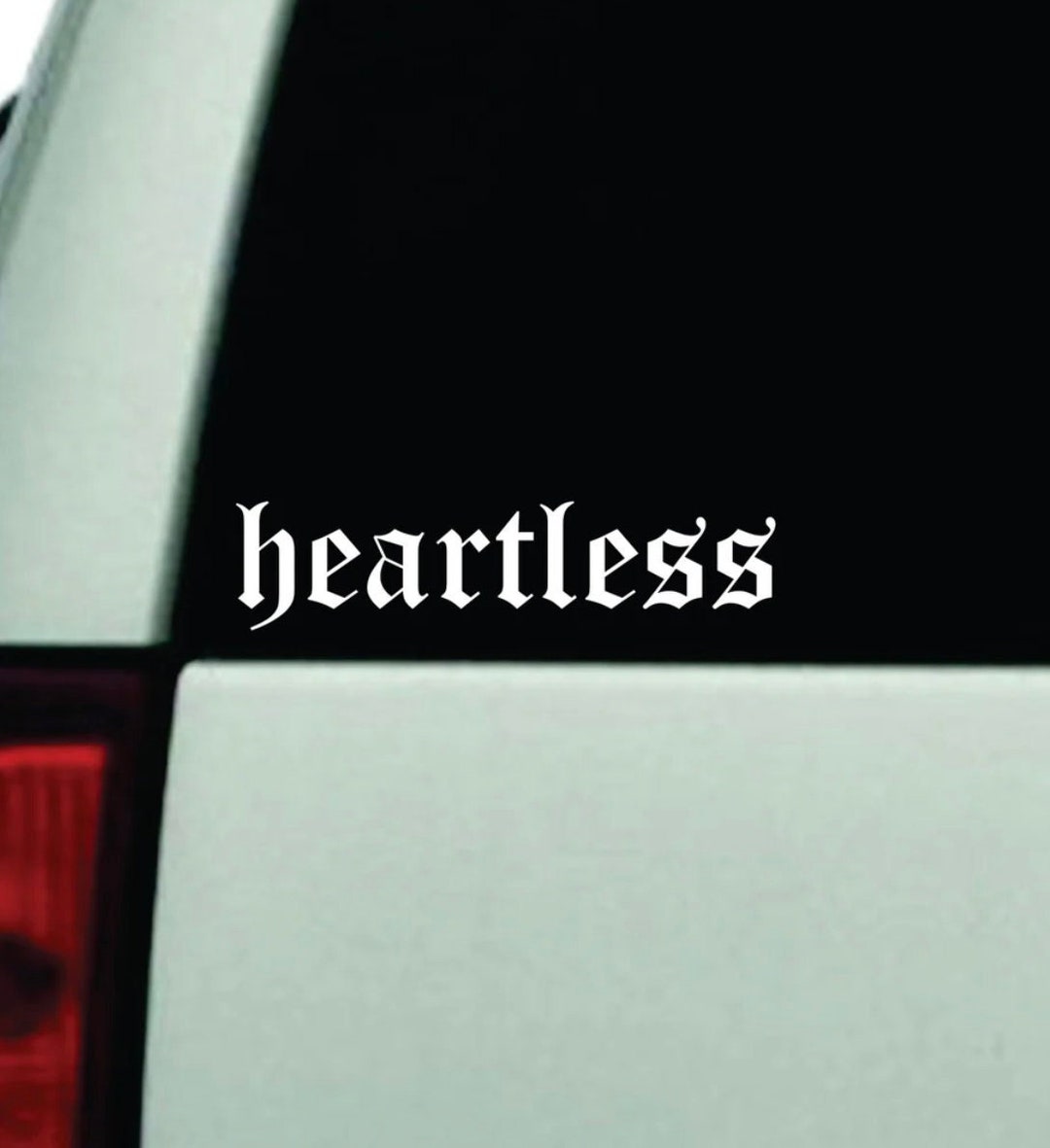 Heartless Car Decal Art Bumper Sticker Truck Window Windshield Mom JDM ...