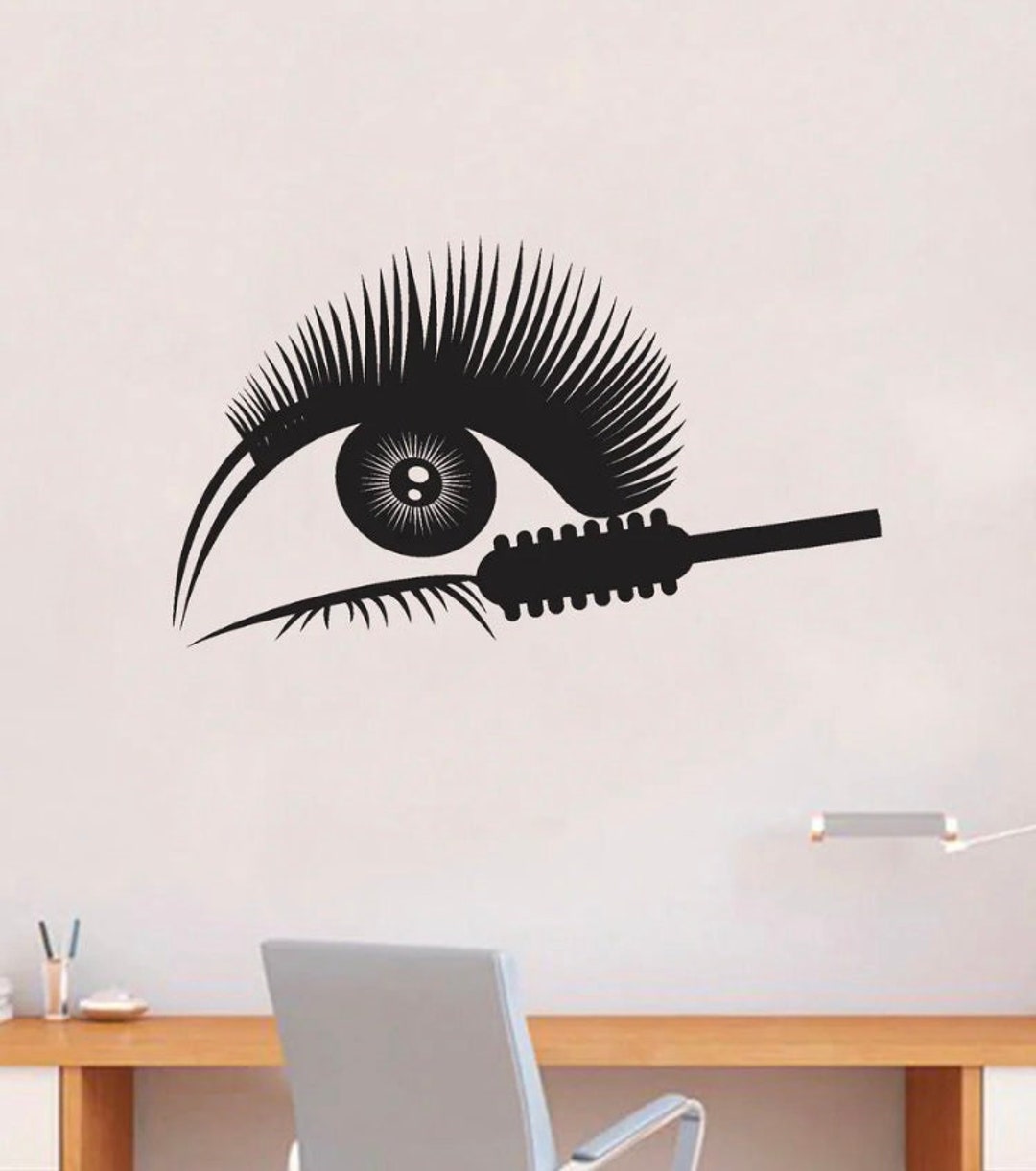 Eyelashes V12 Wall Decal Art Sticker Vinyl Home Decor Girls Women ...