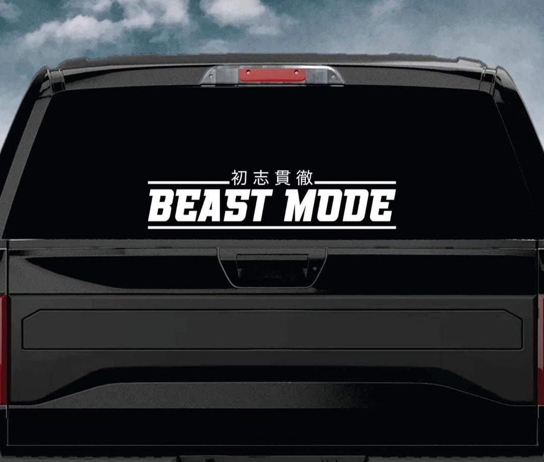 Beast Mode V4 Quote Car Decal Art Sticker Vinyl Truck Window Windshield ...
