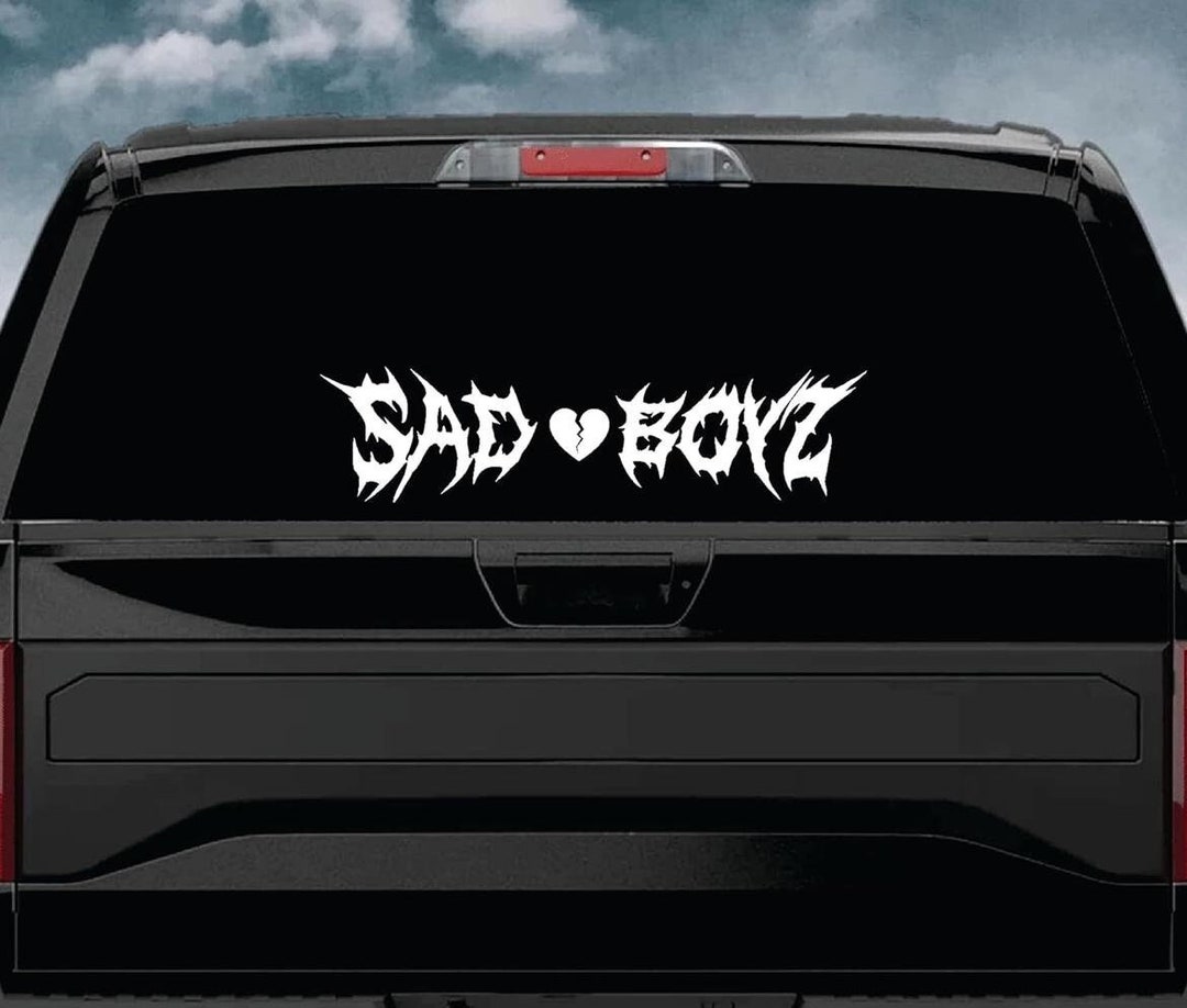 Sad Boyz V9 Broken Heart Quote Car Decal Art Sticker Vinyl Truck Window ...