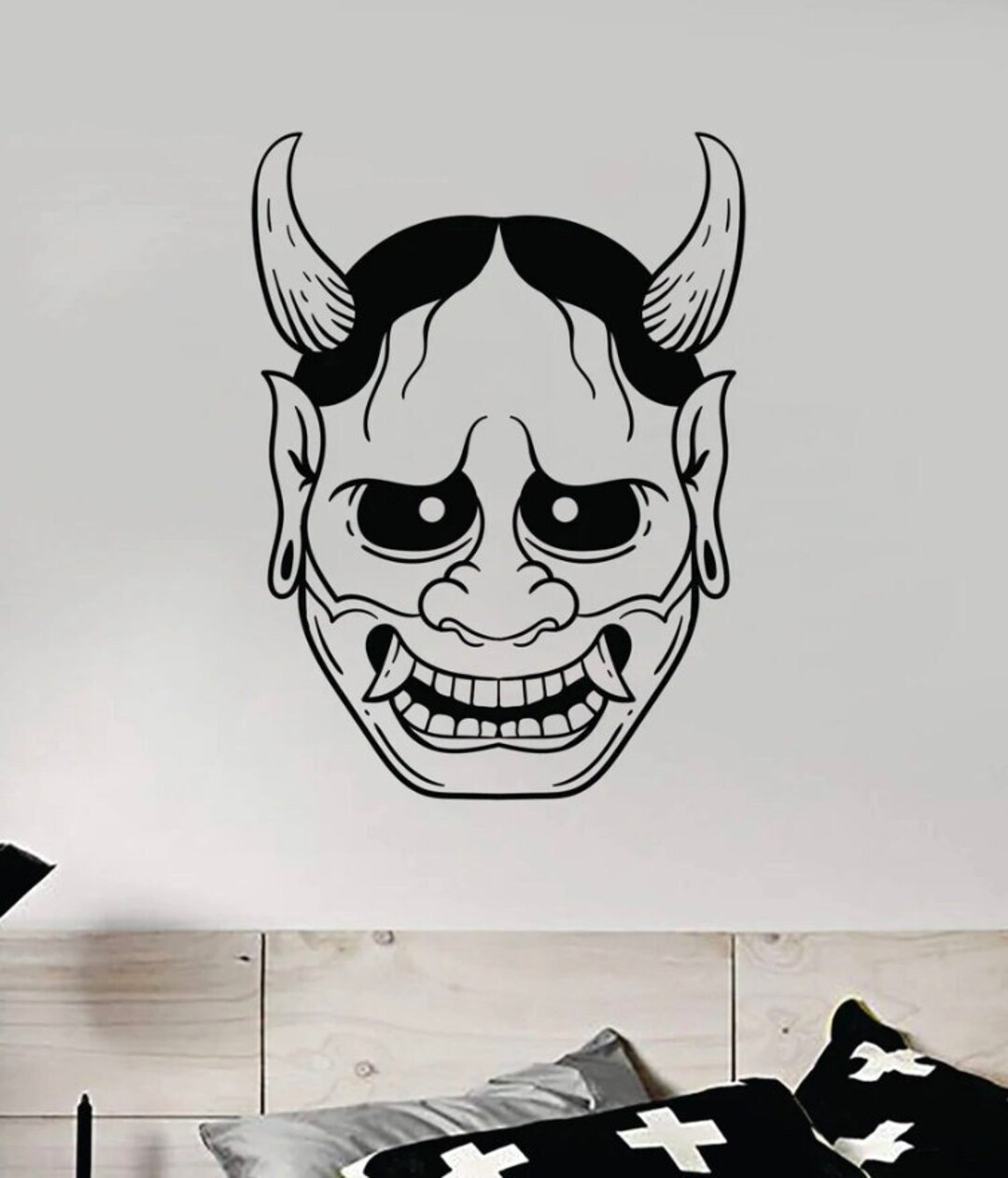 Hannya V5 Wall Decal Art Sticker Vinyl Home Decor Girls Boys Teen ...