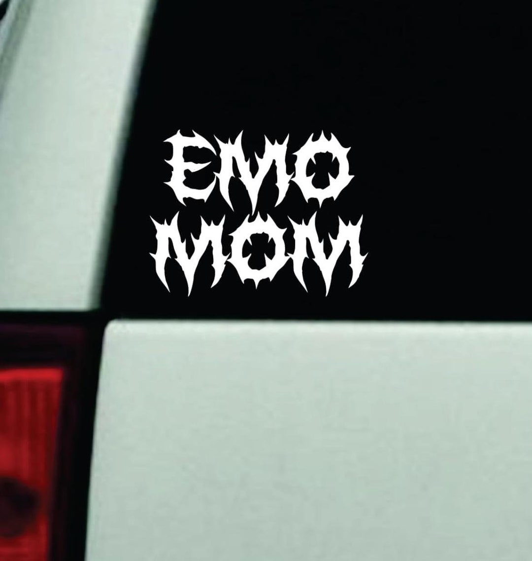 Emo Mom V3 Car Decal Art Bumper Sticker Decor Truck Window Windshield ...