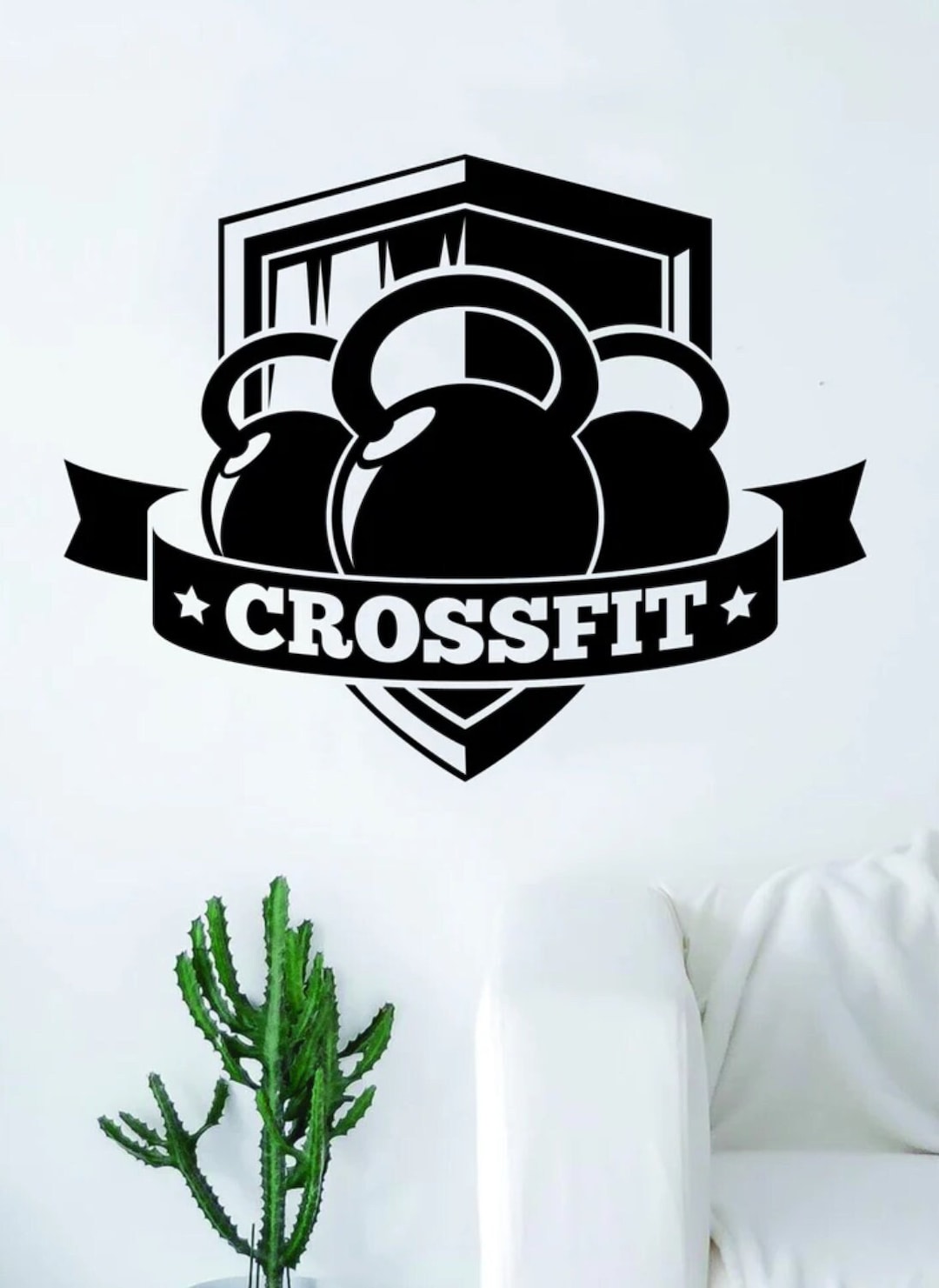 Crossfit V2 Gym Quote Wall Decal Art Sticker Vinyl Home Decor Girls ...