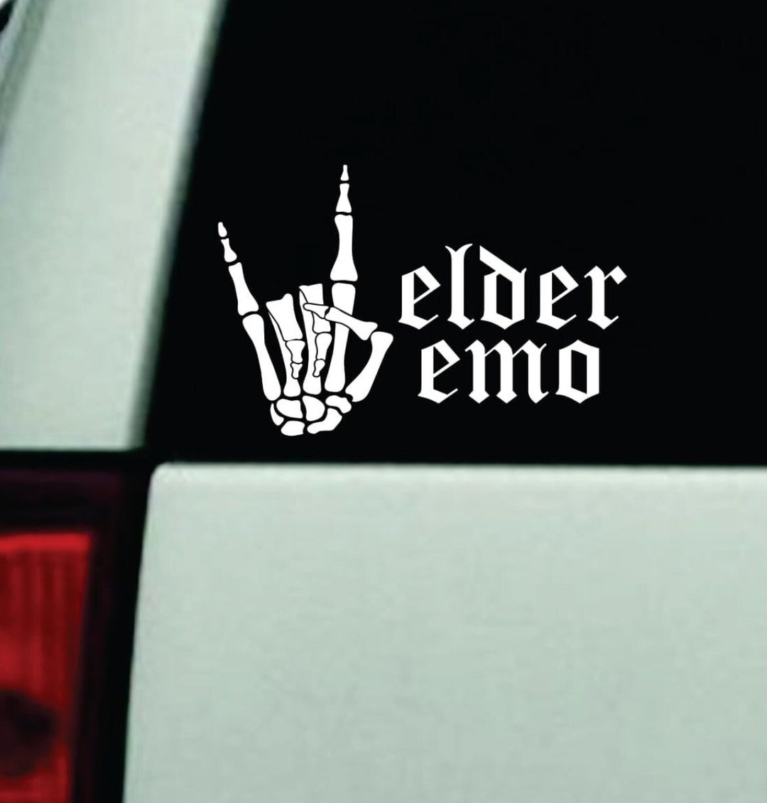 Elder Emo V4 Car Decal Art Sticker Decor Truck Window Windshield Mirror ...