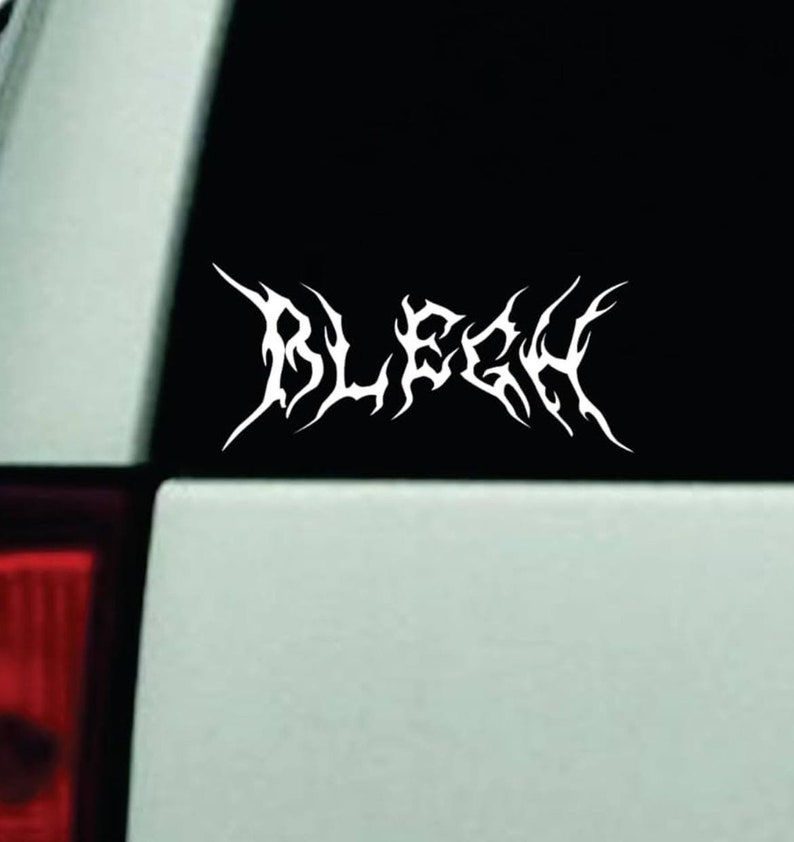 Blegh V6 Car Decal Art Bumper Sticker Decor Truck Window Windshield ...