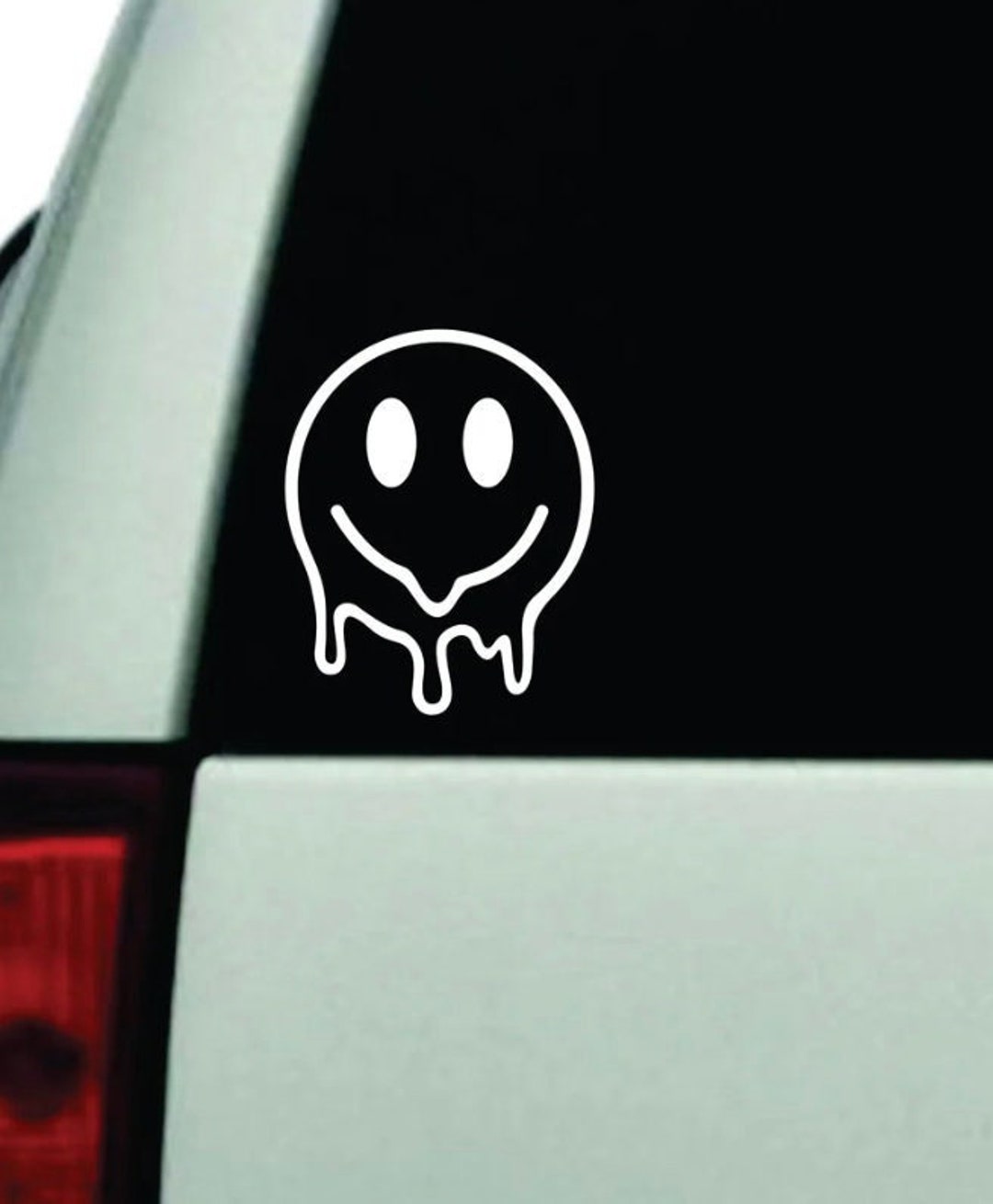 Smiley Face Melting Wall Decal Art Sticker Car Truck Window - Etsy