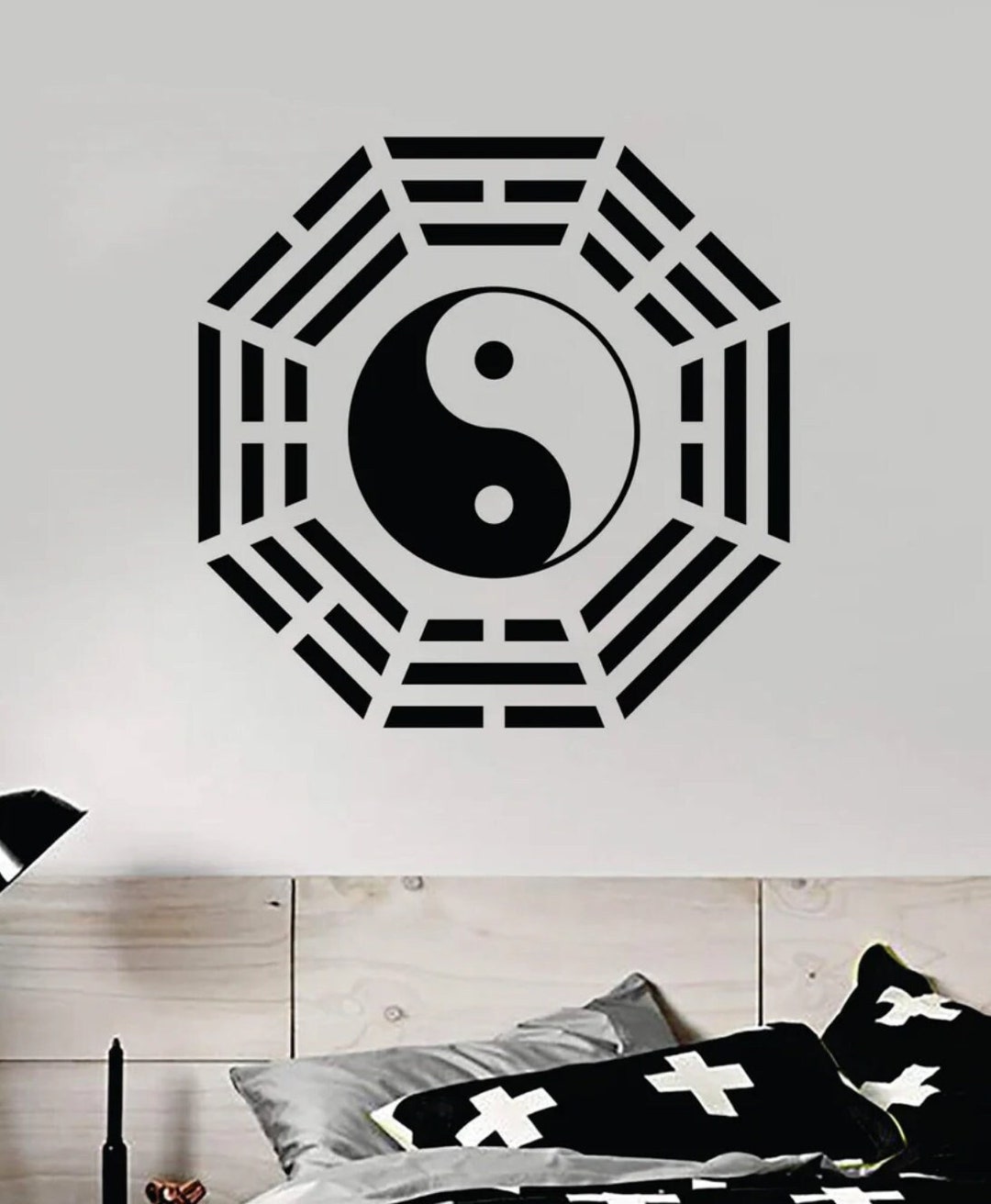 Yin Yang V2 Wall Decal Art Sticker Vinyl Home Decor Girls Boys Teen ...