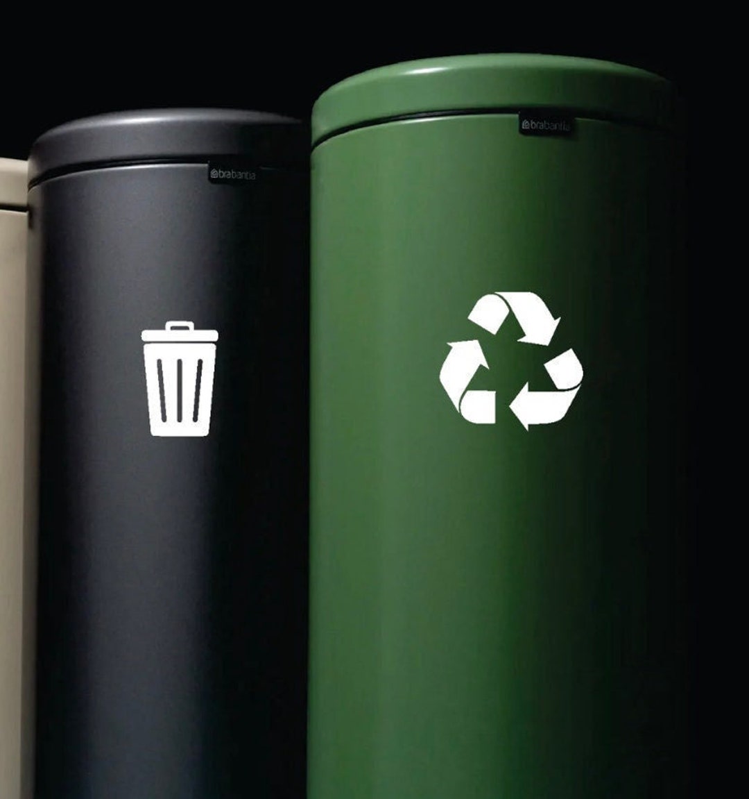 Trash Can Recycle Bin Logo Wall Decal Sticker Mom Milf Funny Cute ...