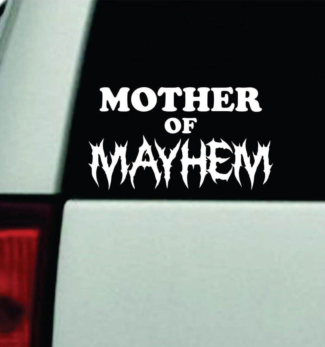 Mother of Mayhem V2 Car Decal Art Bumper Sticker Decor Truck Window ...