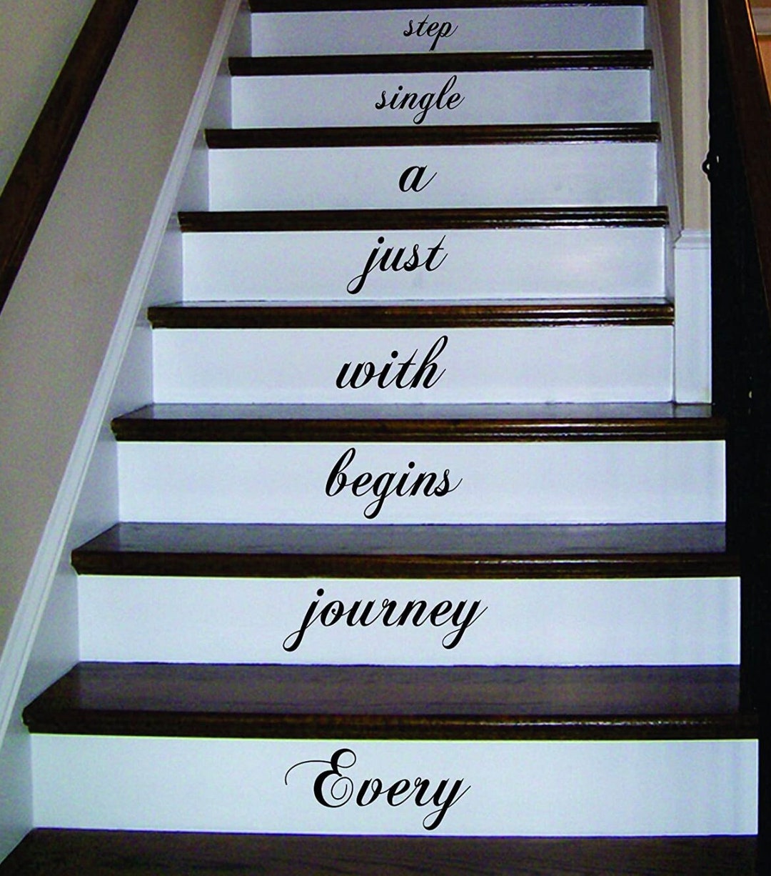 Every Journey Stairs Quote Wall Decal Art Sticker Vinyl Home Decor ...