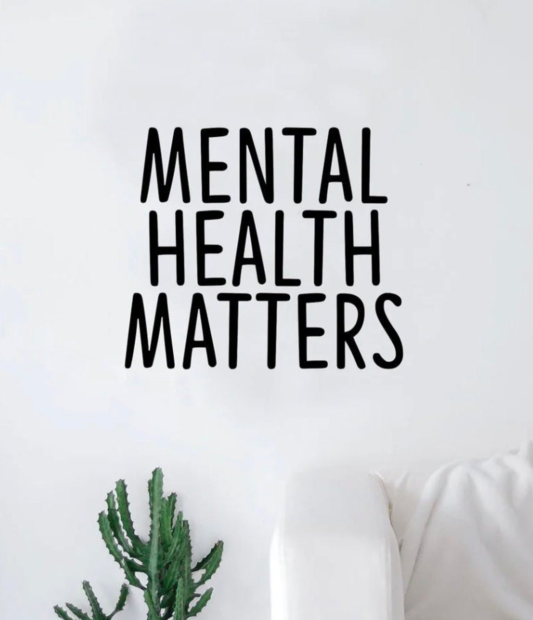 Mental Health Matters Wall Decal Home Decor Art Sticker Vinyl Bedroom ...
