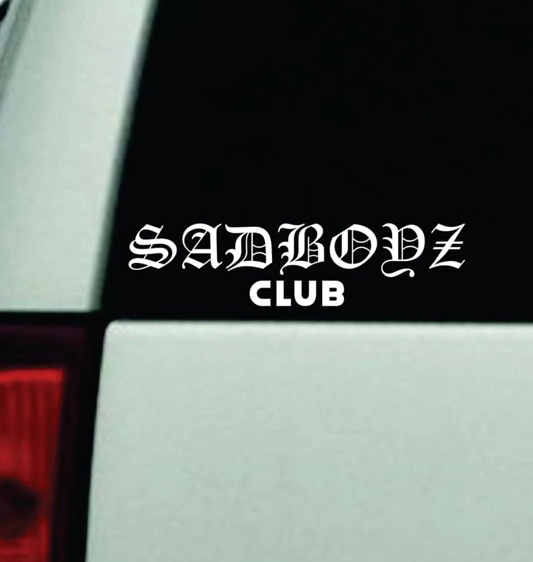 Sadboyz Club V5 Car Decal Art Sticker Decor Truck Window Windshield ...