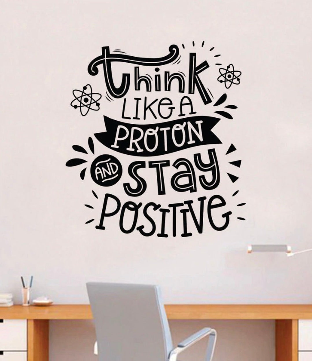Think Like A Proton V3 Quote Wall Decal Art Sticker Vinyl Home Decor ...