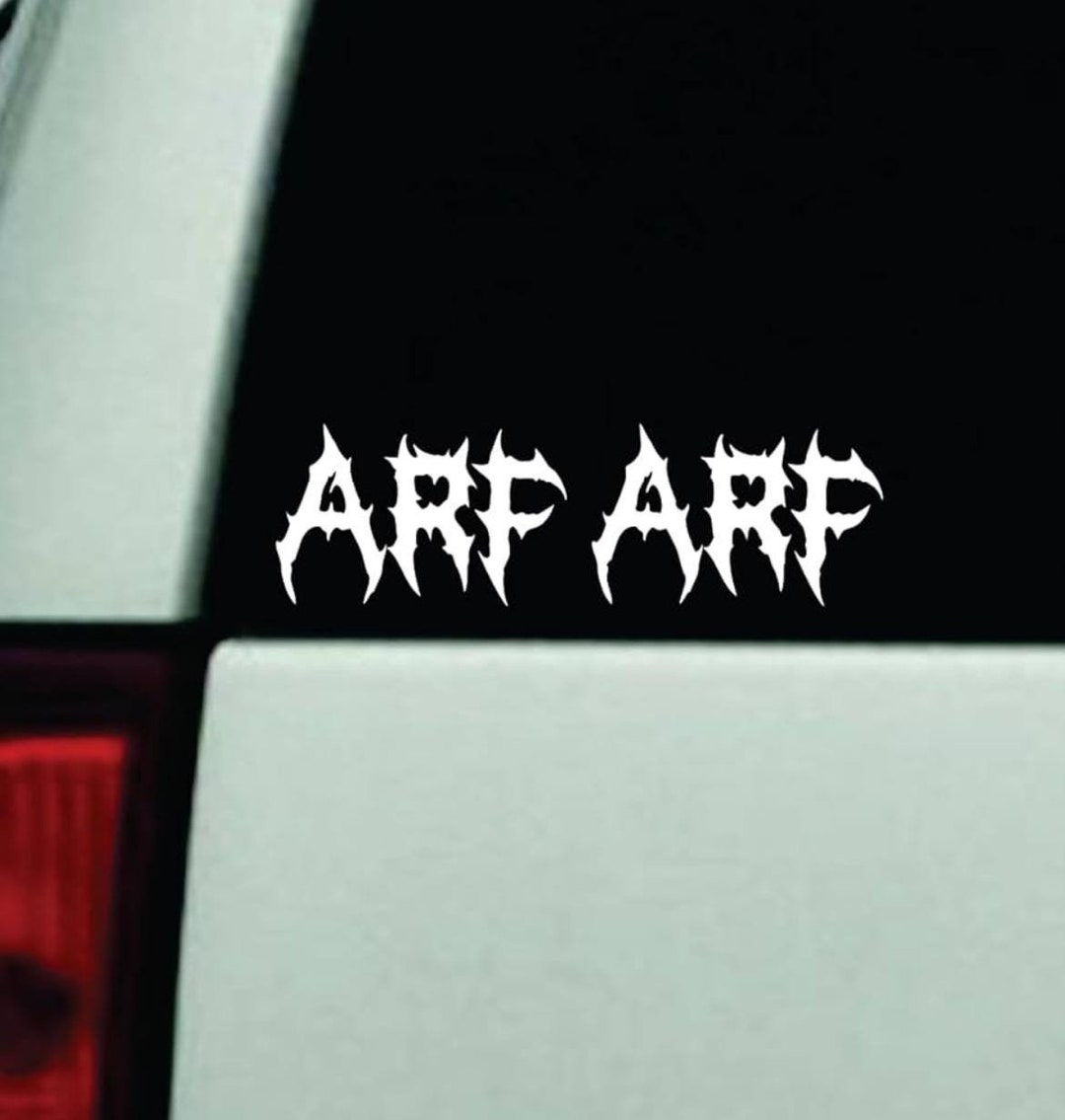Arf Arf Car Decal Art Bumper Sticker Decor Truck Window Windshield ...