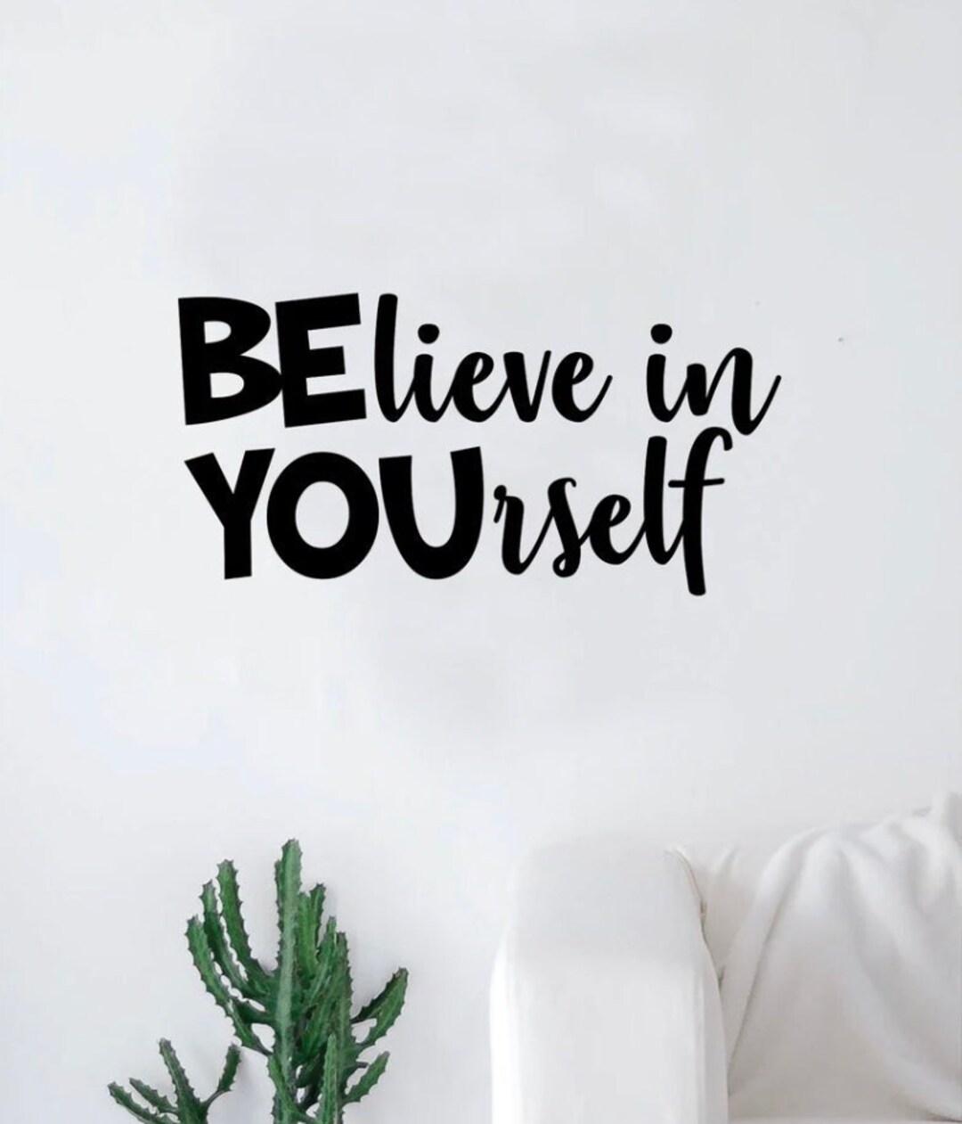 Believe in Yourself Be You Quote Wall Decal Art Sticker Vinyl Home ...