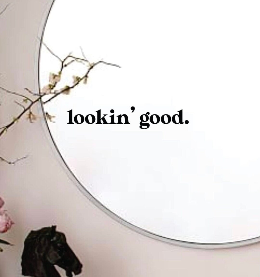 Lookin Good Mirror Wall Decal Art Sticker Vinyl Home Decor Girls Women ...