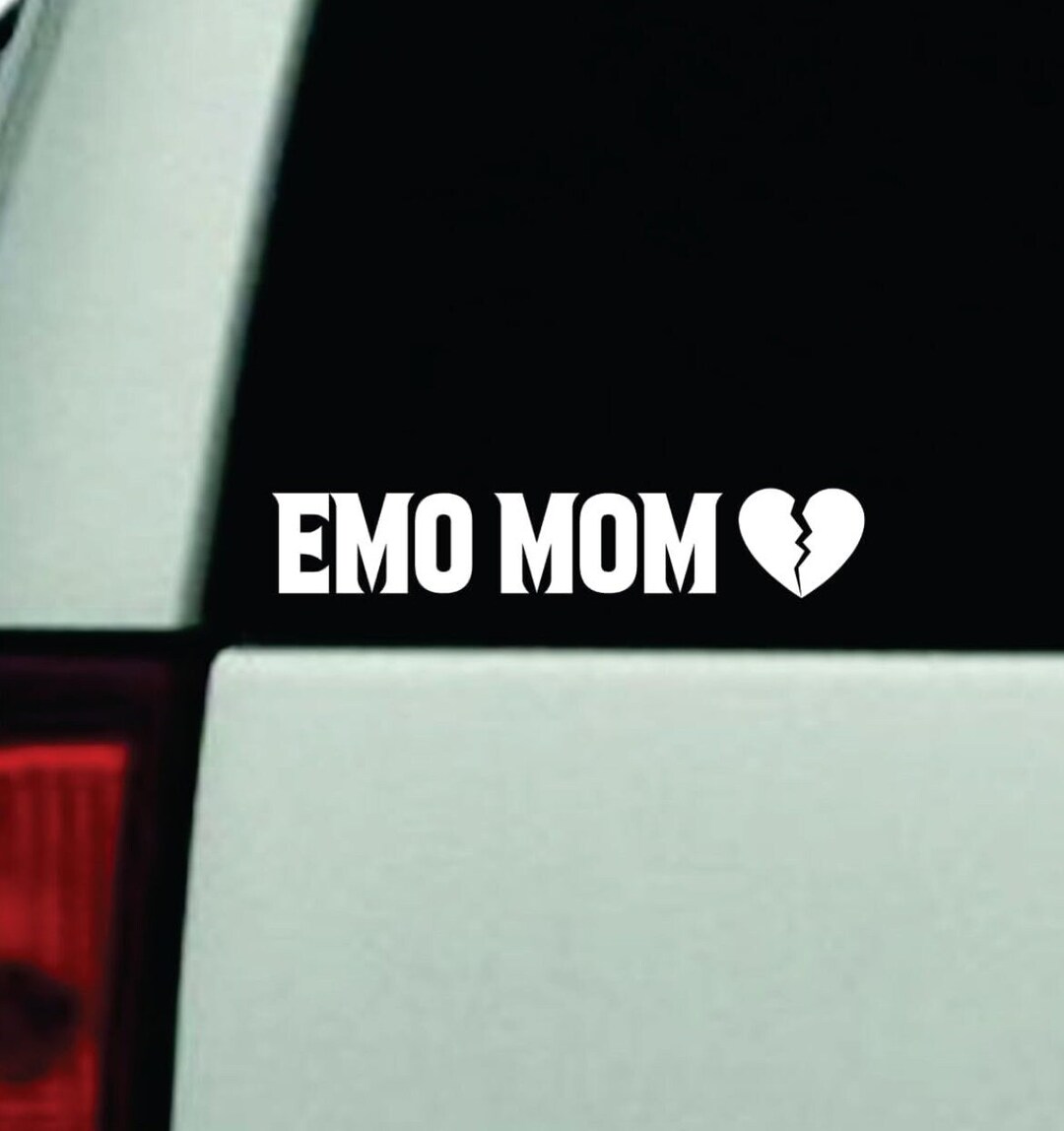 Emo Mom Broken Heart Car Decal Art Sticker Decor Truck Window ...