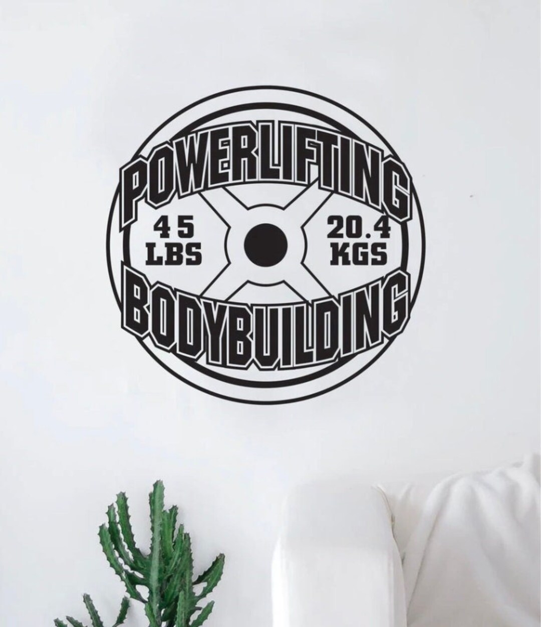Powerlifting Gym Quote Wall Decal Art Sticker Vinyl Home Decor Girls ...