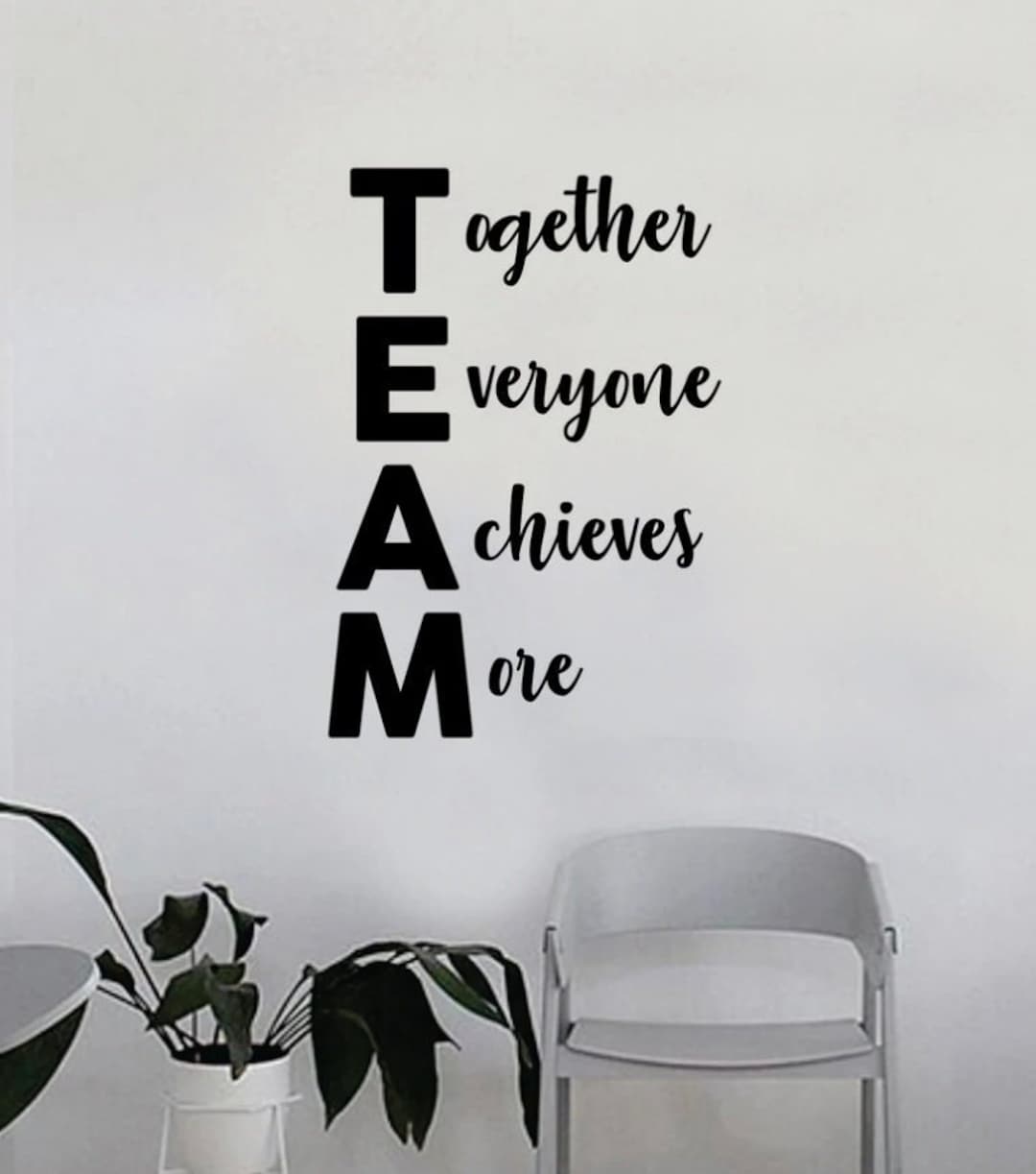 TEAM Together Everyone Achieves More Quote Wall Decal Art Sticker Vinyl ...