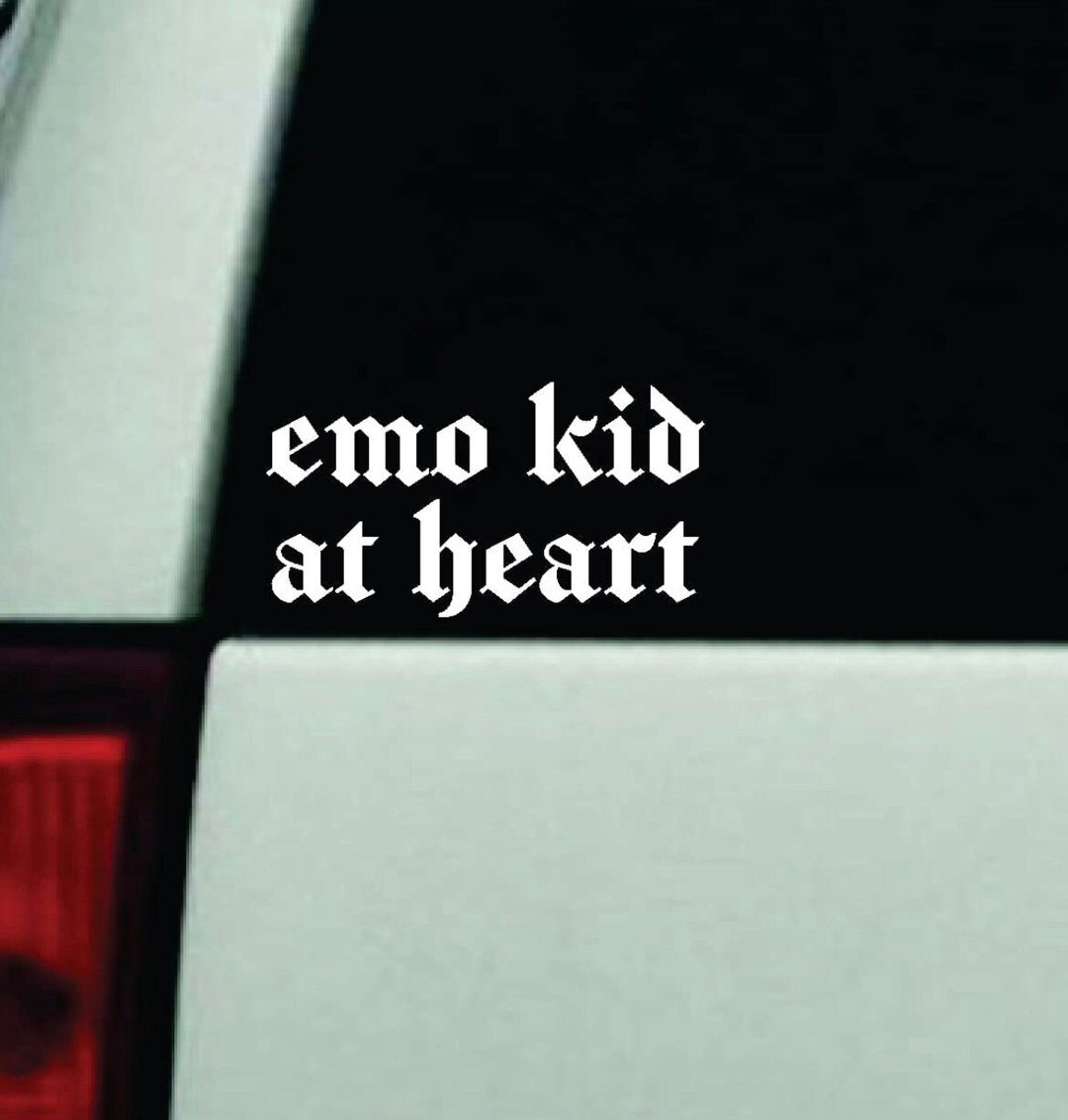Emo Kid at Heart Wall Decal Art Sticker Decor Car Truck Window ...