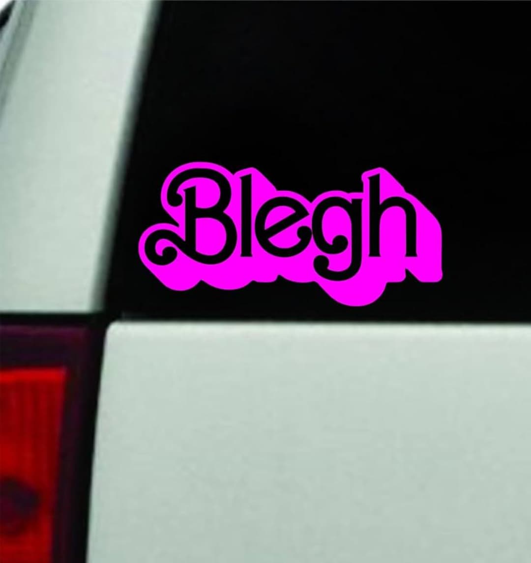 Blegh V12 Car Decal Art Bumper Sticker Decor Truck Window Windshield ...