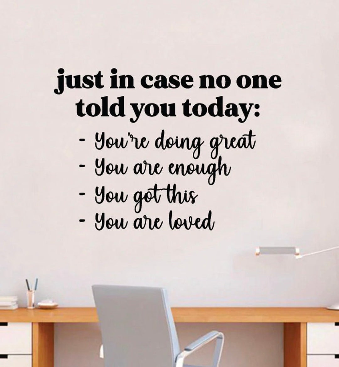 Positive Affirmations V3 Wall Decal Home Decor Art Sticker Vinyl ...